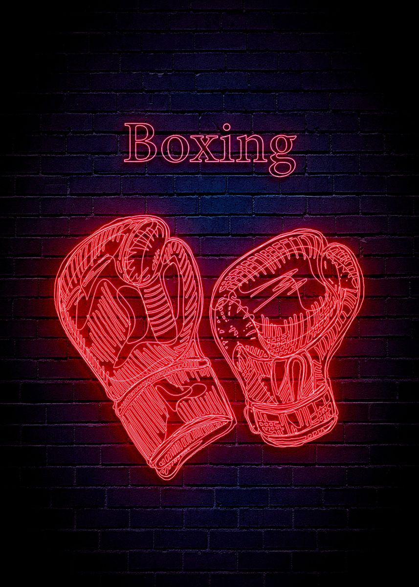 'Boxing' Poster, picture, metal print, paint by ad yosef | Displate