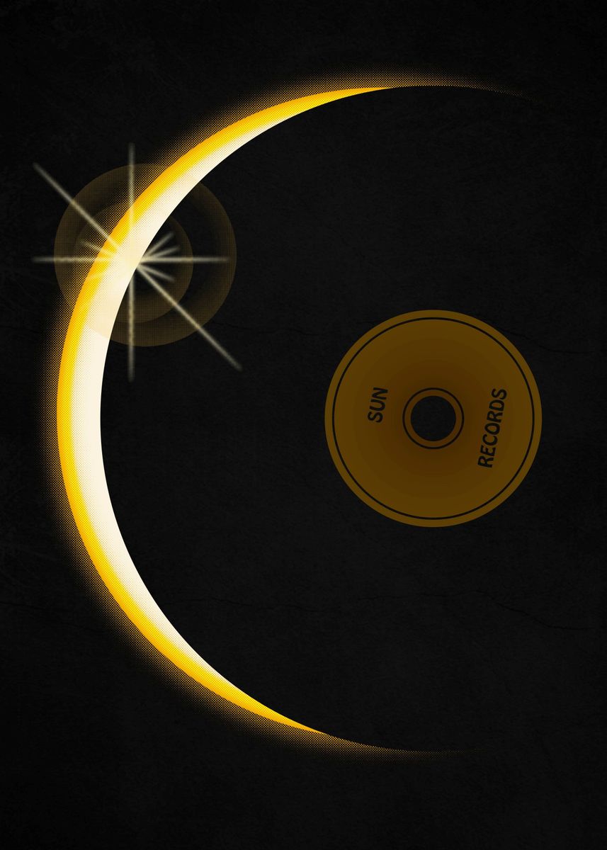 'Vinyl eclipse v2' Poster, picture, metal print, paint by Olivier ...
