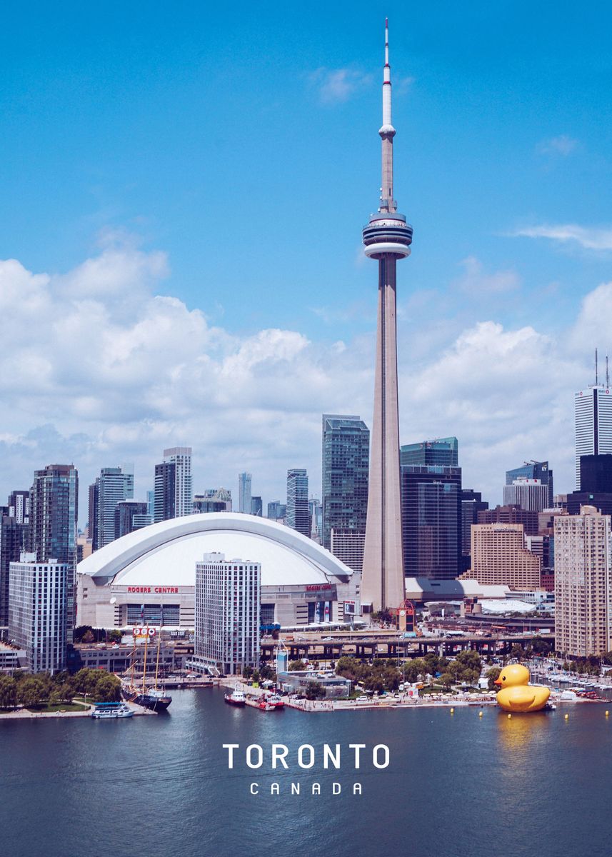 'Toronto ' Poster, picture, metal print, paint by Travel Addict | Displate