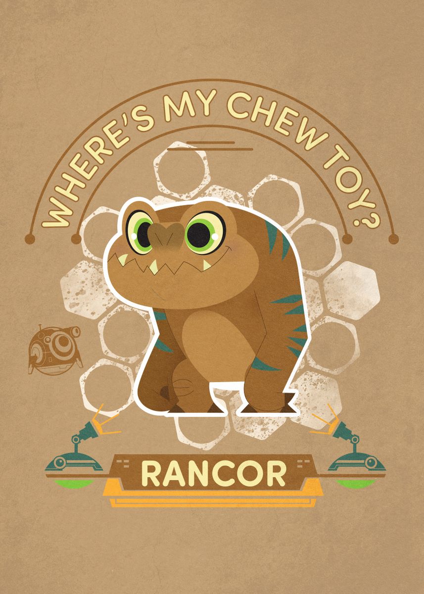 'Rancor' Poster, picture, metal print, paint by Star Wars | Displate