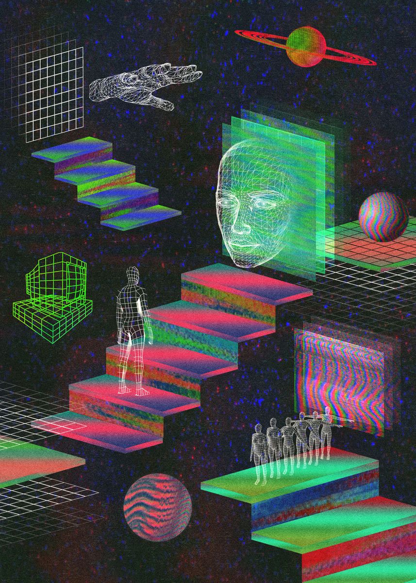 'Interface' Poster, picture, metal print, paint by Nibera Visuals ...