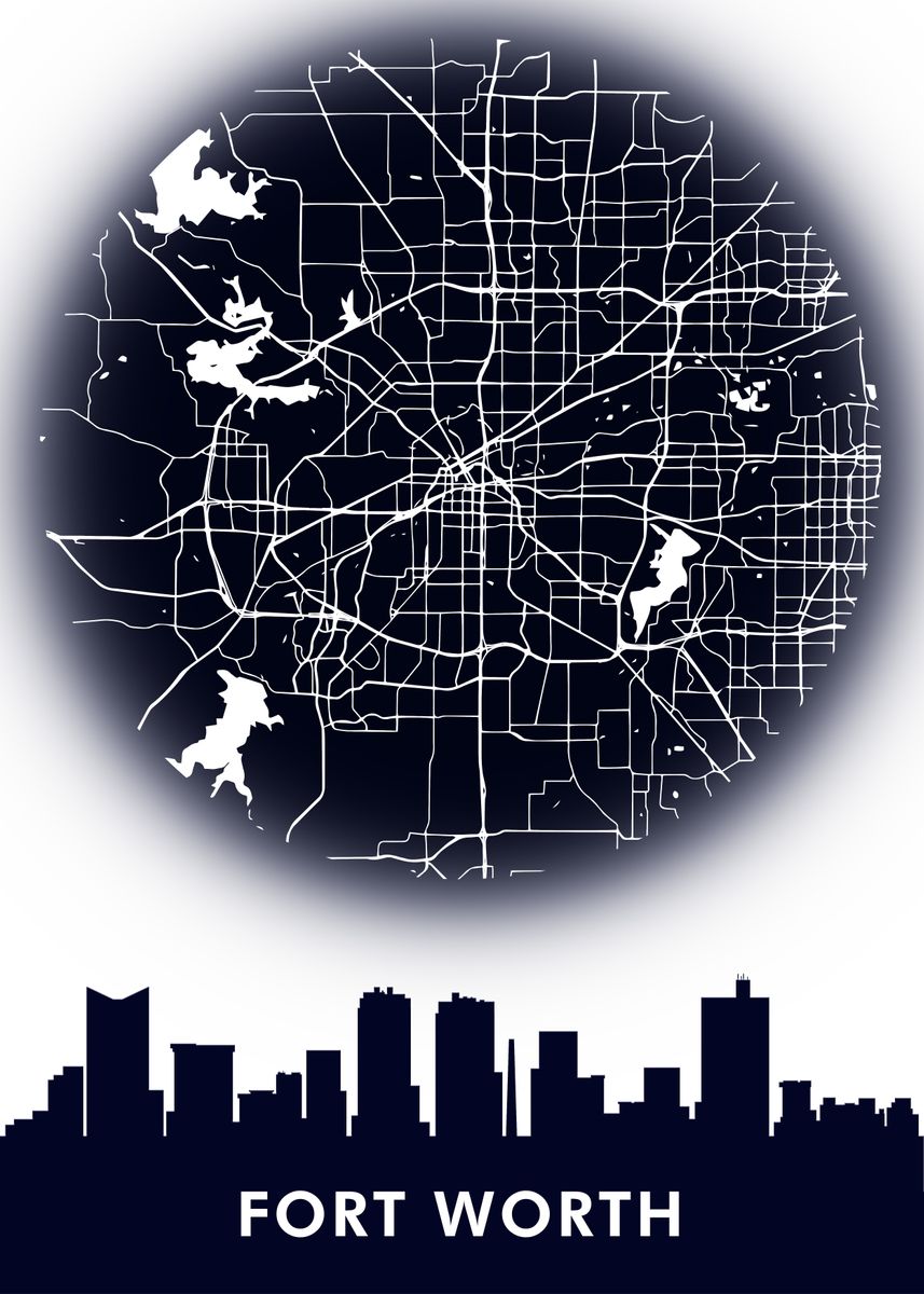 'Fort Worth TX USA ' Poster, picture, metal print, paint by Vincent ...