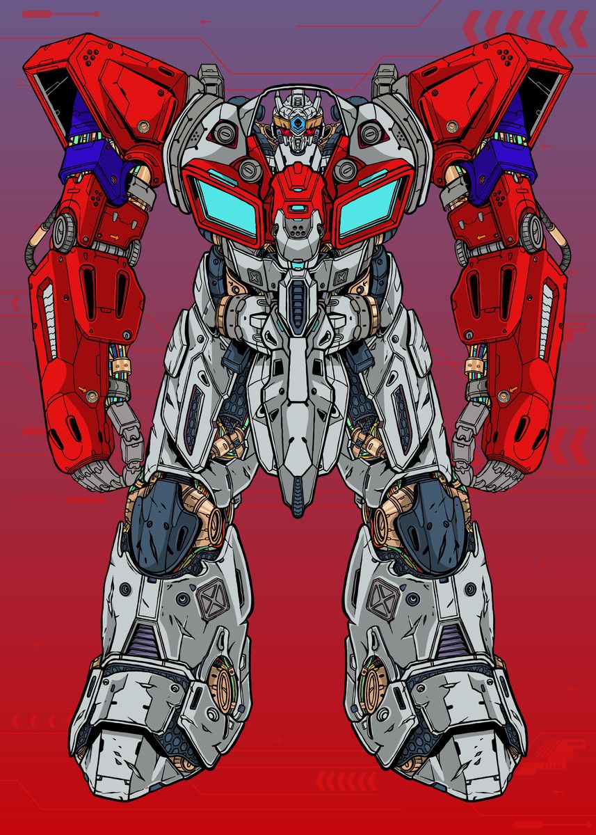 'Mecha robot' Poster by Cao Thi Hieu | Displate