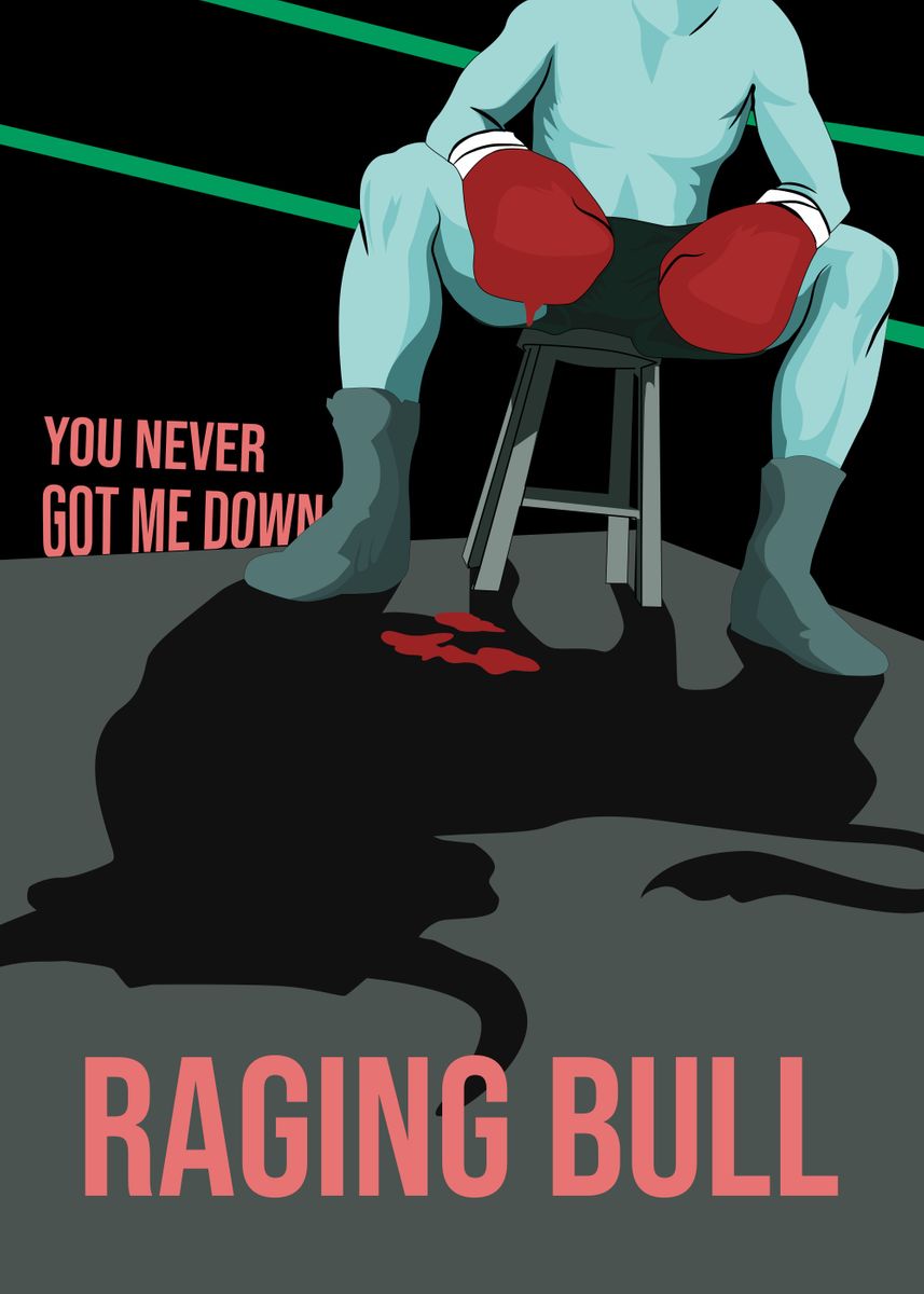 'raging bull boxer' Poster, picture, metal print, paint by geeks holic ...