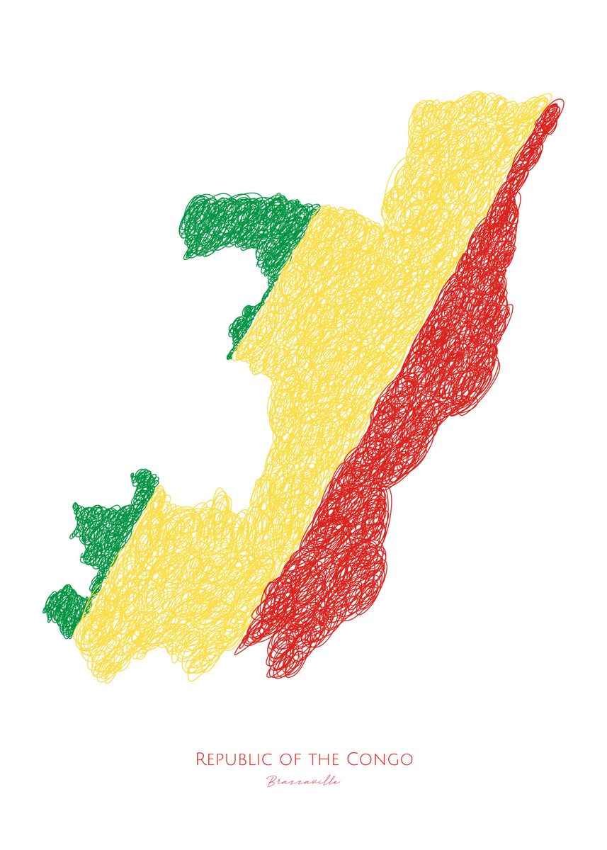 'Republic Congo World Cup' Poster, picture, metal print, paint by erwin ...