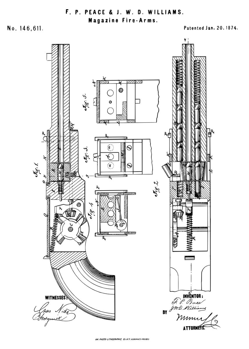 'Firea arms patent' Poster, picture, metal print, paint by RelDesign ...