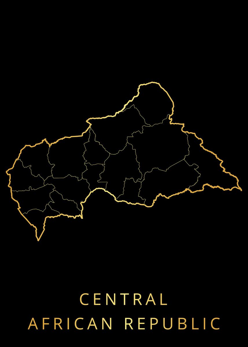 'Central African Republic' Poster, picture, metal print, paint by Deeo ...