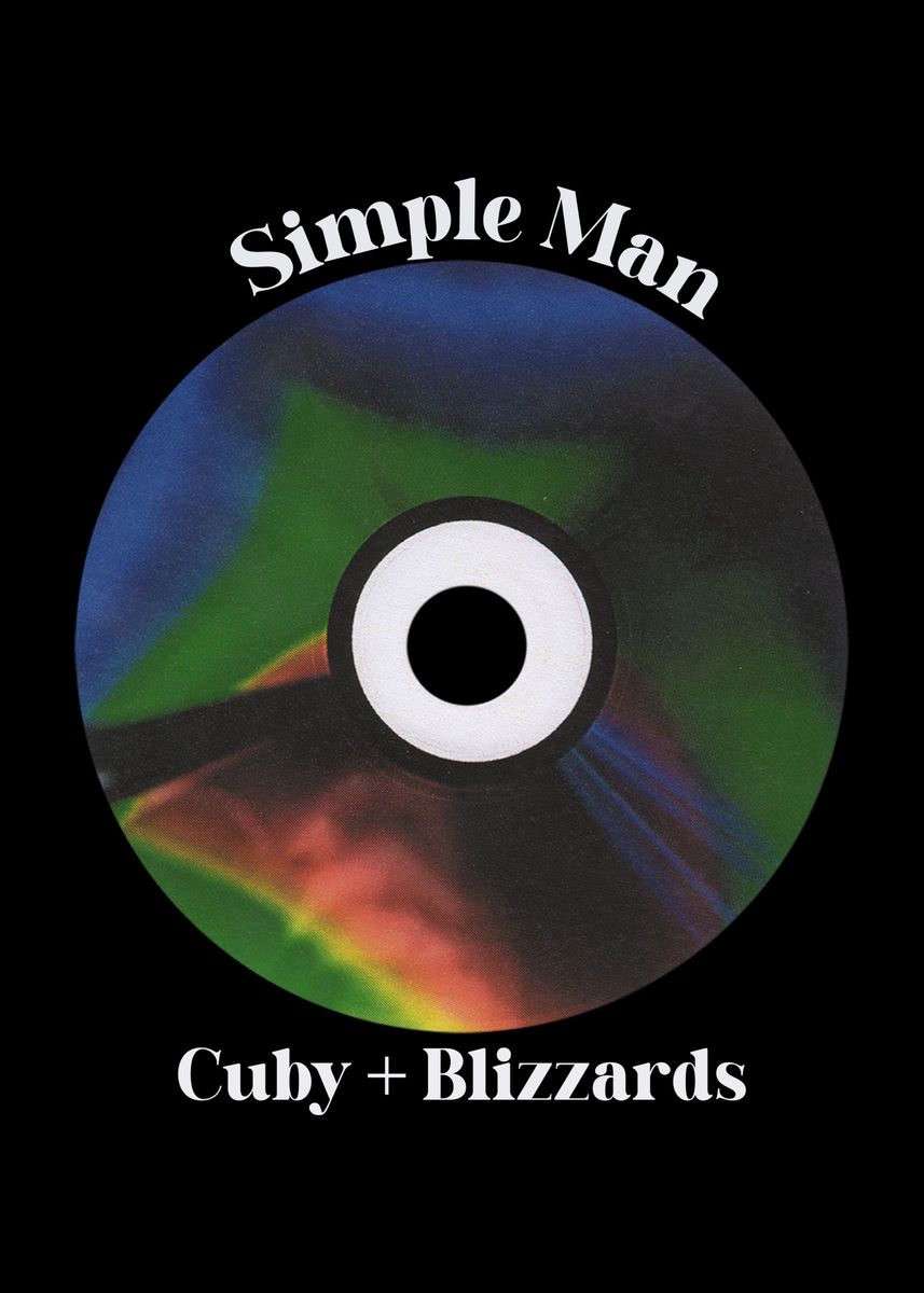 'Simple Man' Poster, picture, metal print, paint by starborn design ...