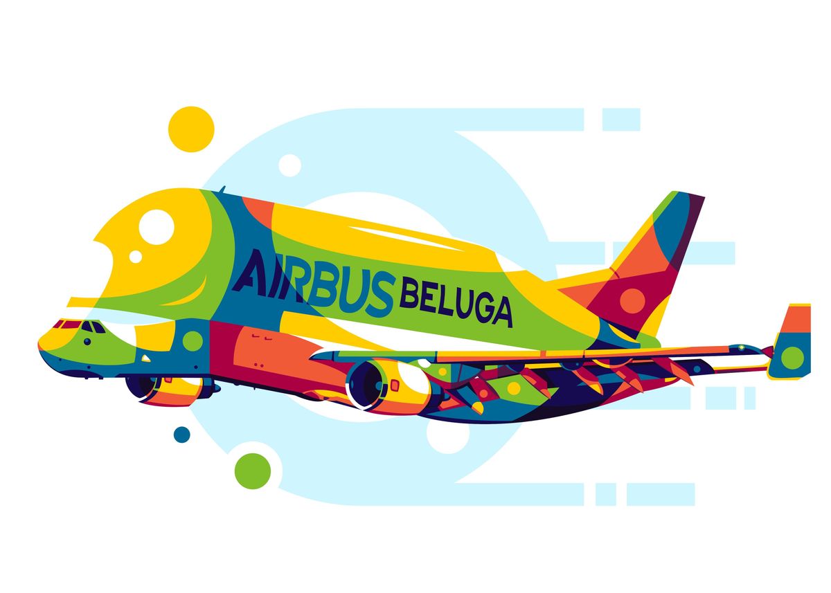 'A300 600ST Beluga' Poster by Lintang Wicaksono | Displate