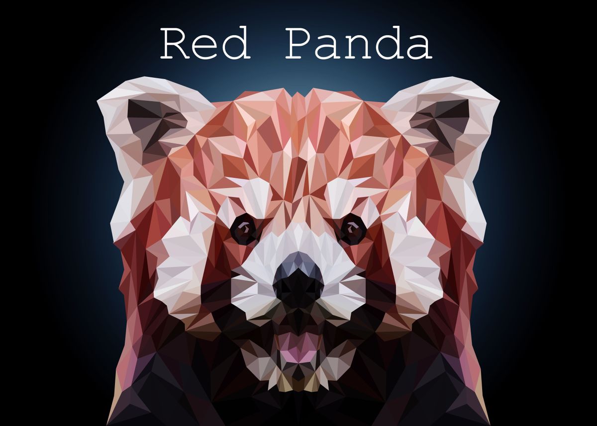 'Red Panda' Poster by Dare Neil | Displate