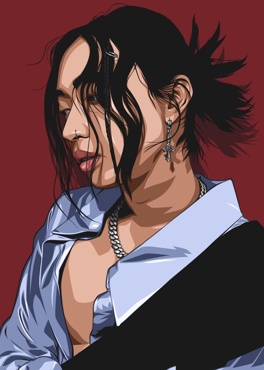 'Keshi' Poster, picture, metal print, paint by Kenesuu | Displate