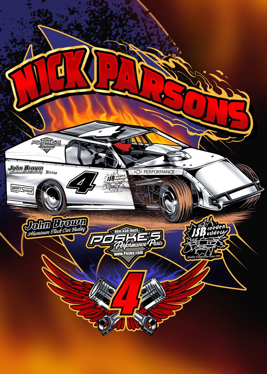 'nick parson cars ' Poster, picture, metal print, paint by sinnois ...