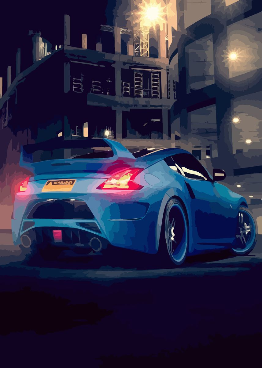 'nissan skyline gtr r35' Poster, picture, metal print, paint by ...