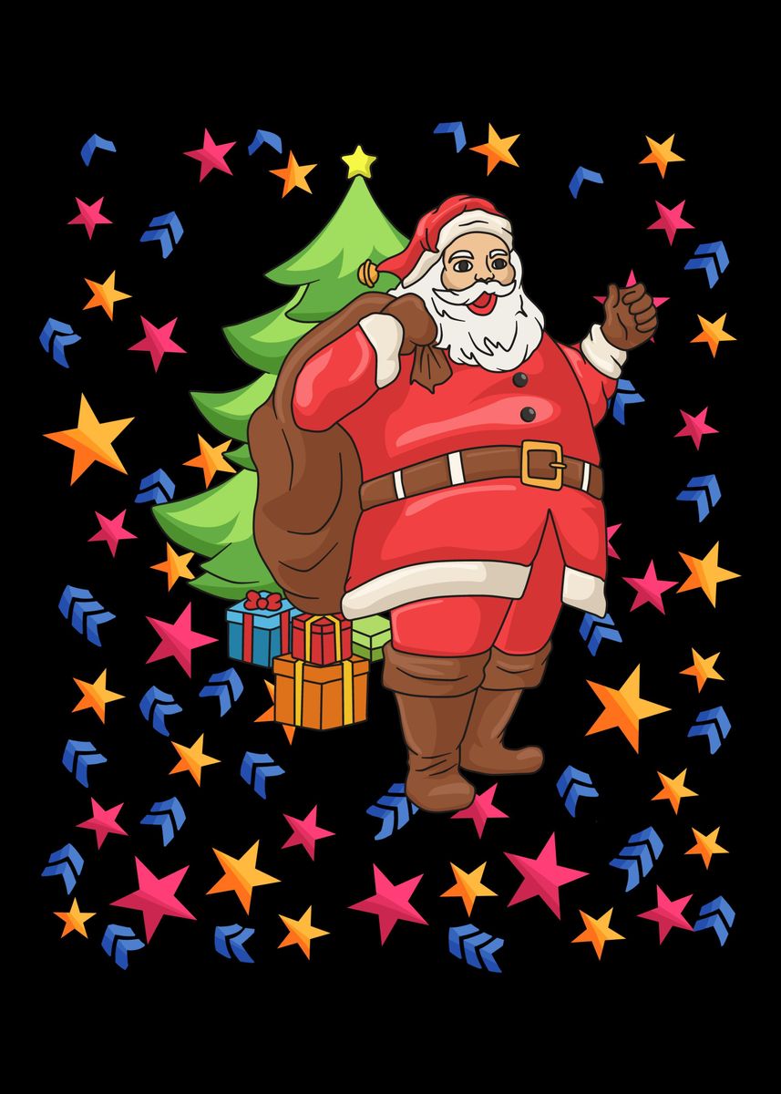 'Santa Claus star' Poster by fansinn | Displate