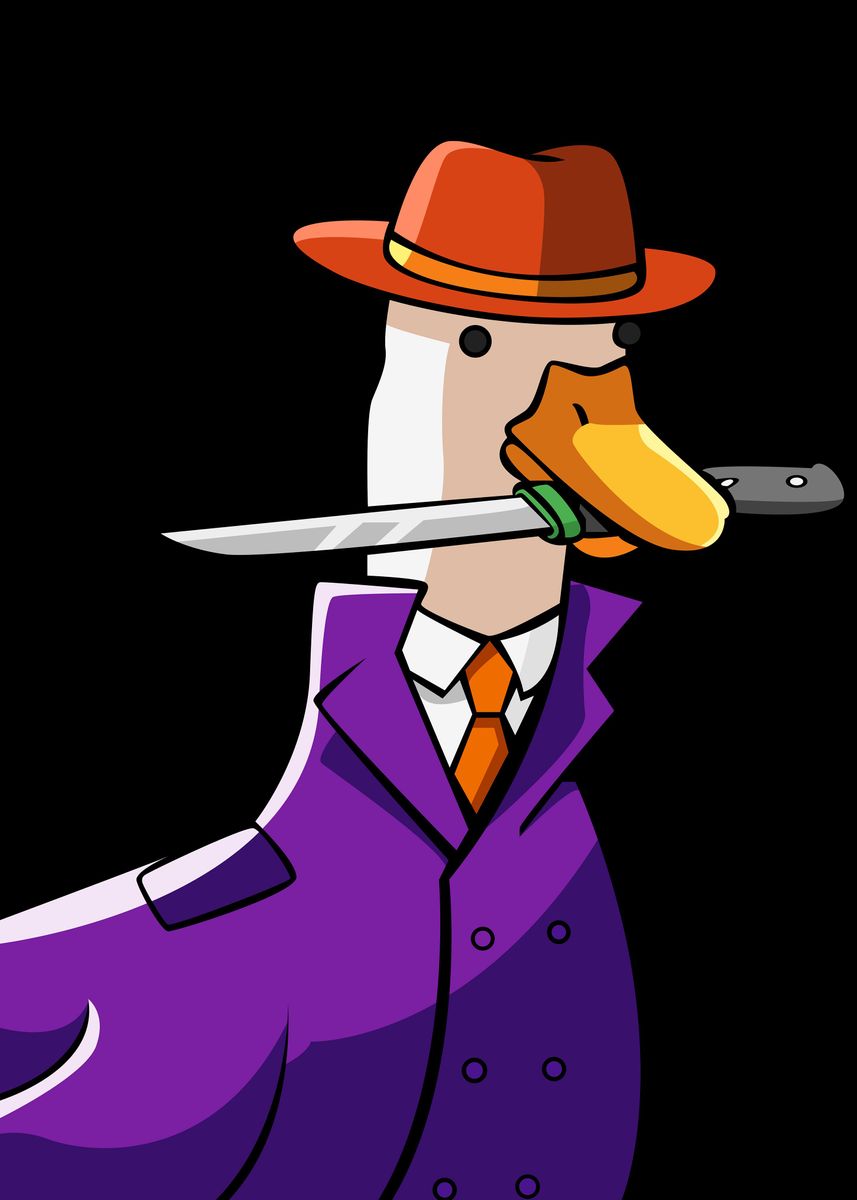 'Judgmental Duck' Poster, picture, metal print, paint by hiken three ...