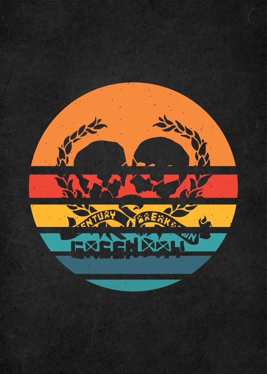 'vintage retro metal rock' Poster, picture, metal print, paint by ...