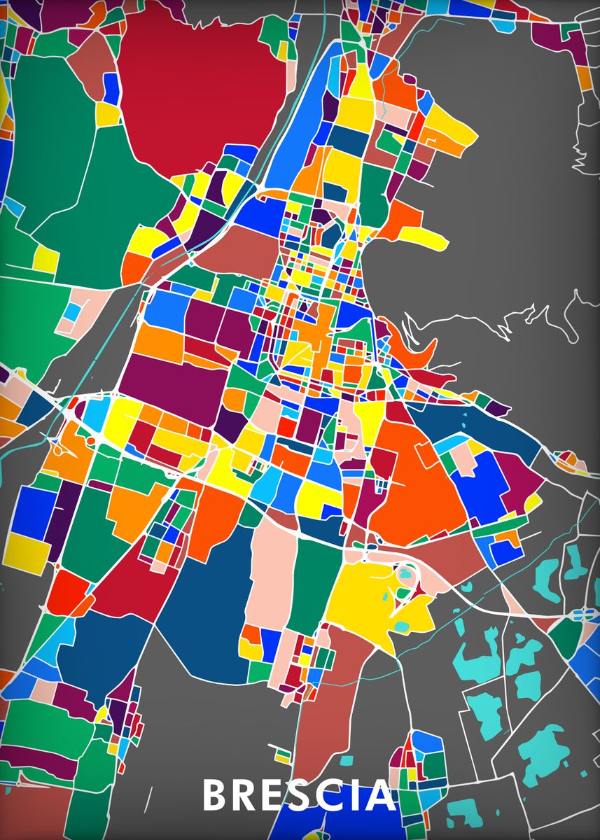 'Brescia Italy' Poster, picture, metal print, paint by Dutton Jerrell | Displate