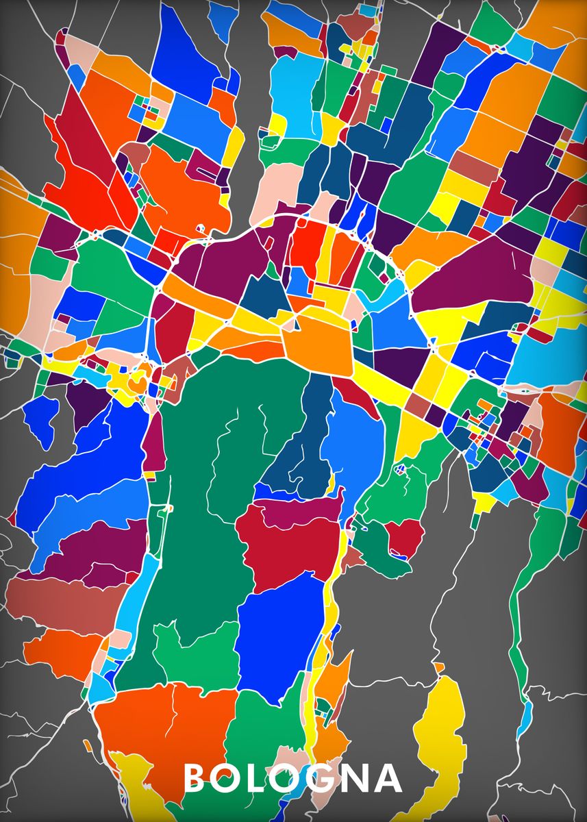 'Bologna Italy' Poster, picture, metal print, paint by Dutton Jerrell ...