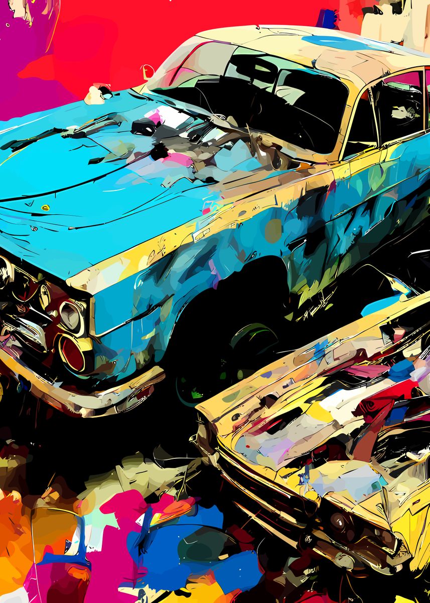 'Grunge Scrap Metal' Poster, picture, metal print, paint by Prawny ...