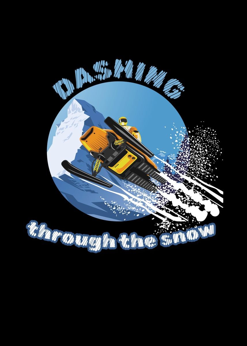 'Dashing through the Snow' Poster by Mooon | Displate