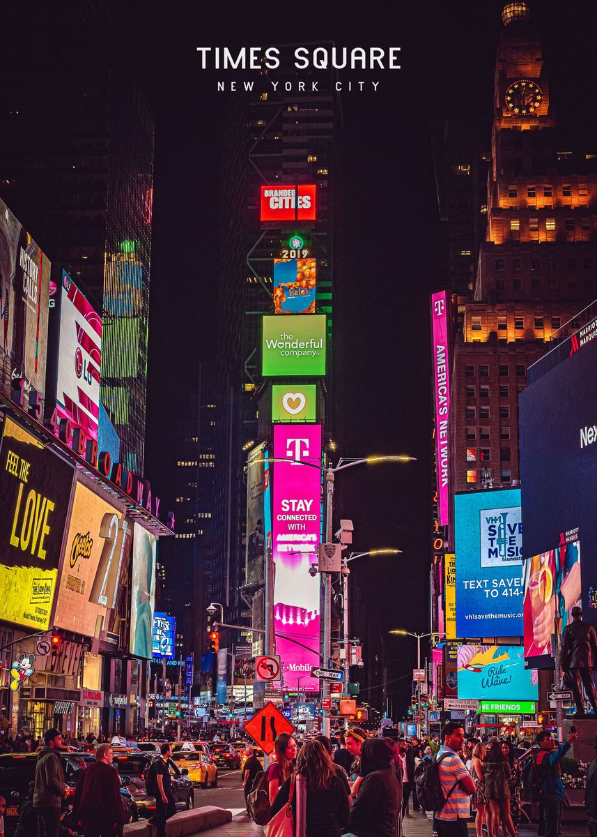 'Times Square ' Poster by Famous City | Displate