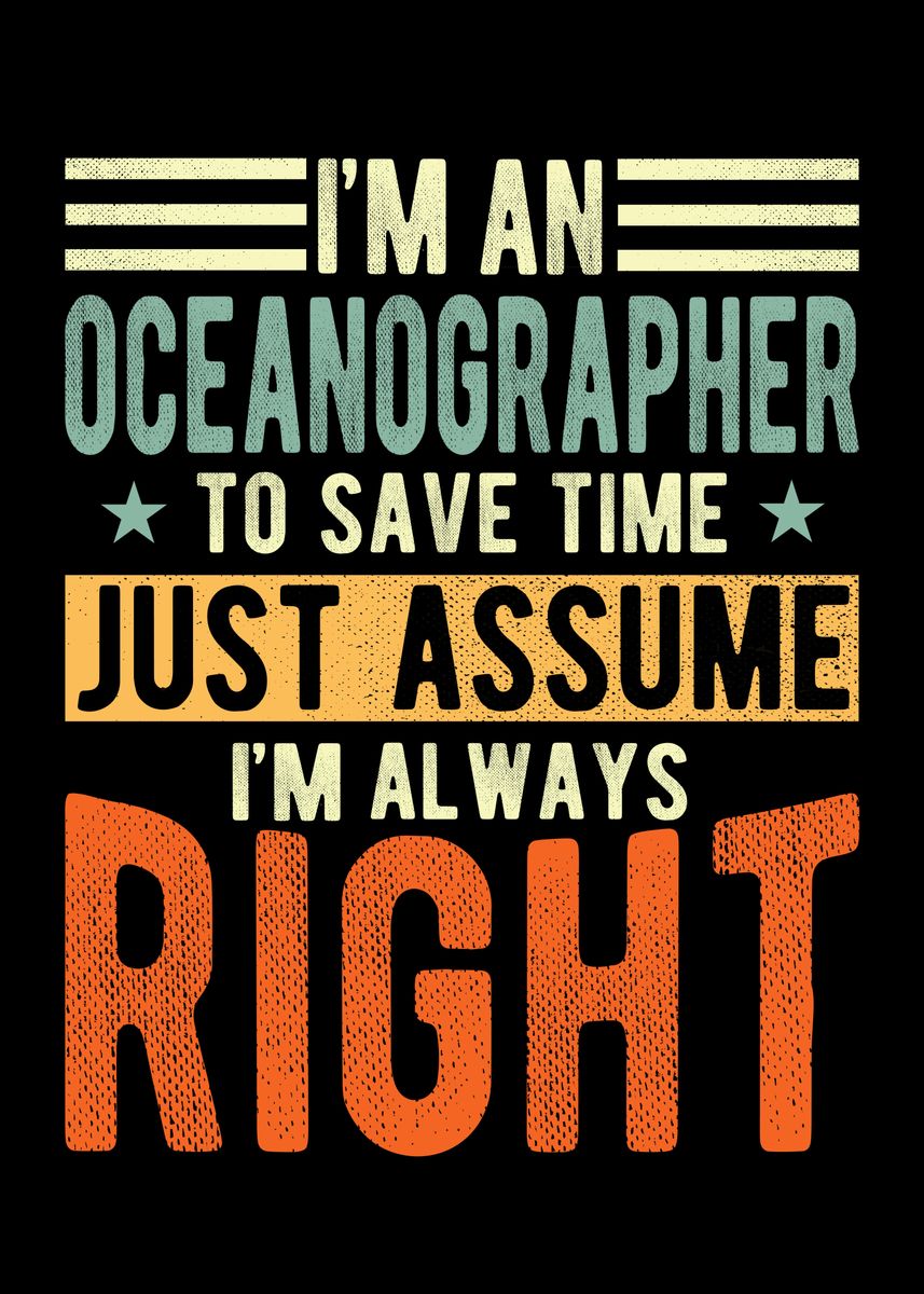 'Oceanographer' Poster, picture, metal print, paint by schmugo | Displate