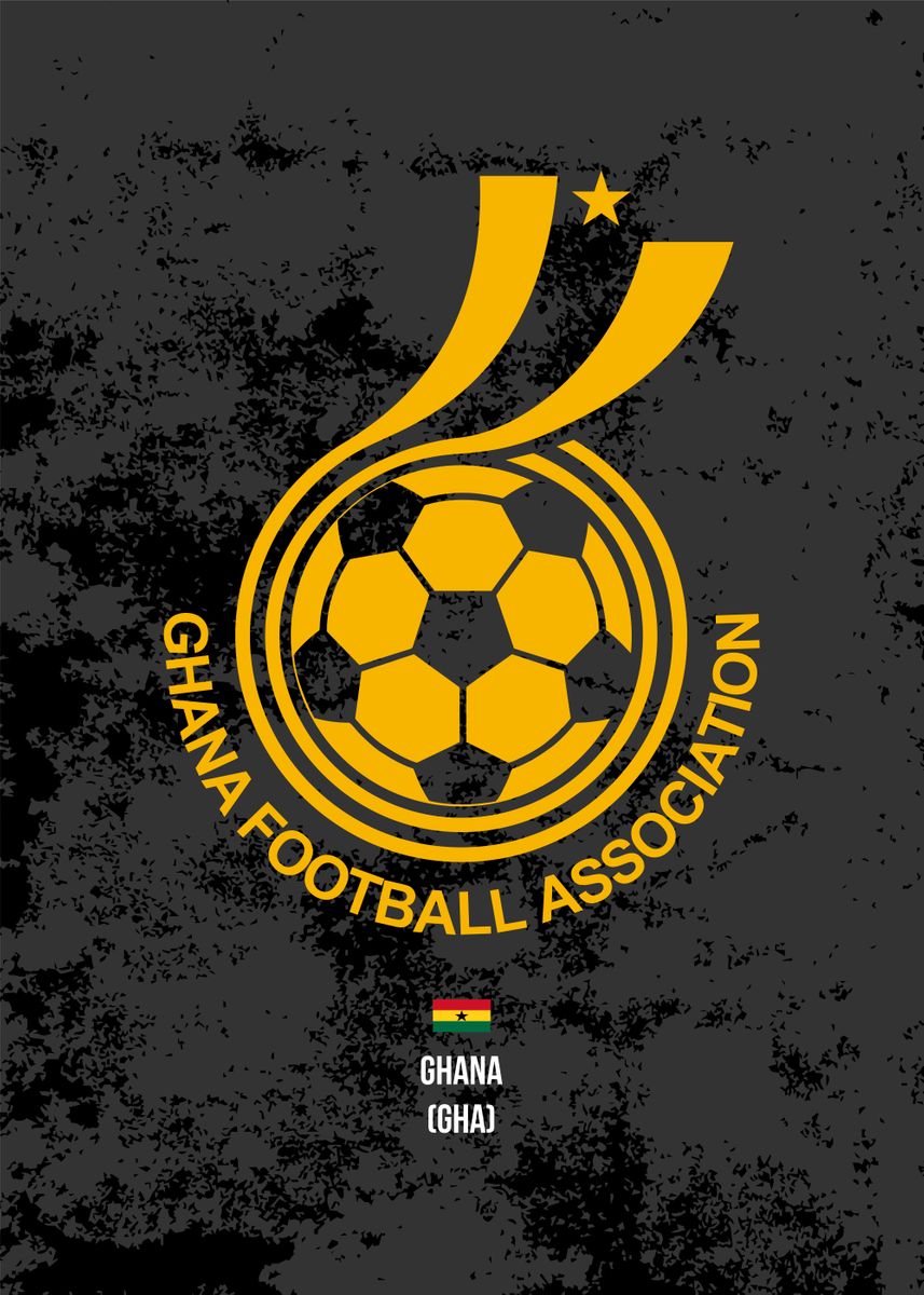 'Ghana football team ' Poster, picture, metal print, paint by Trending ...