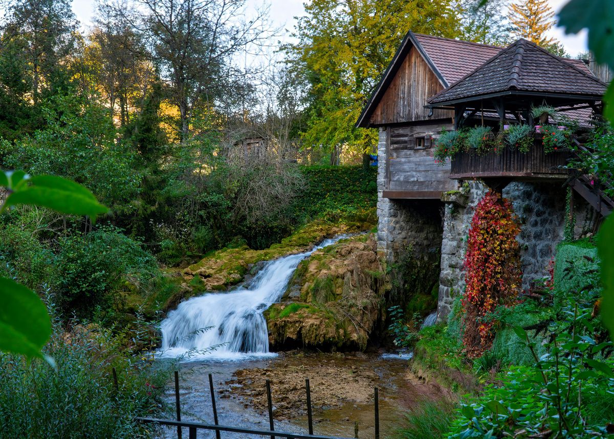 'Water mill' Poster by Roberto Agostini | Displate