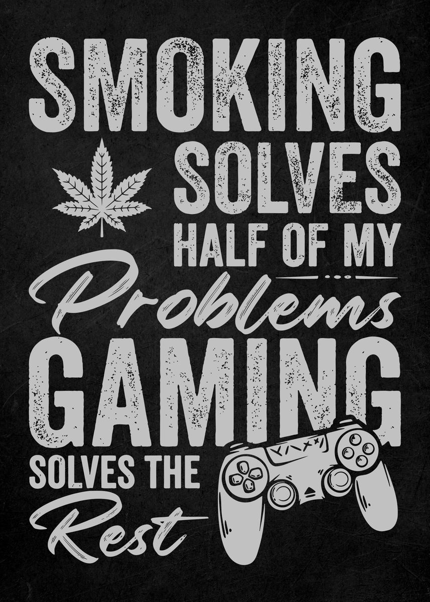 'Game Gaming Quote' Poster, picture, metal print, paint by Gam Gam ...