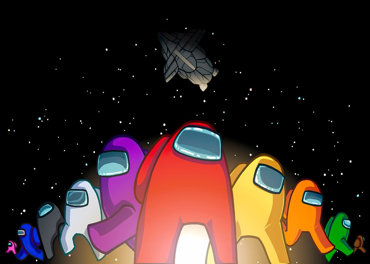 'All Character Among Us' Poster by Lunaxys Artwork | Displate