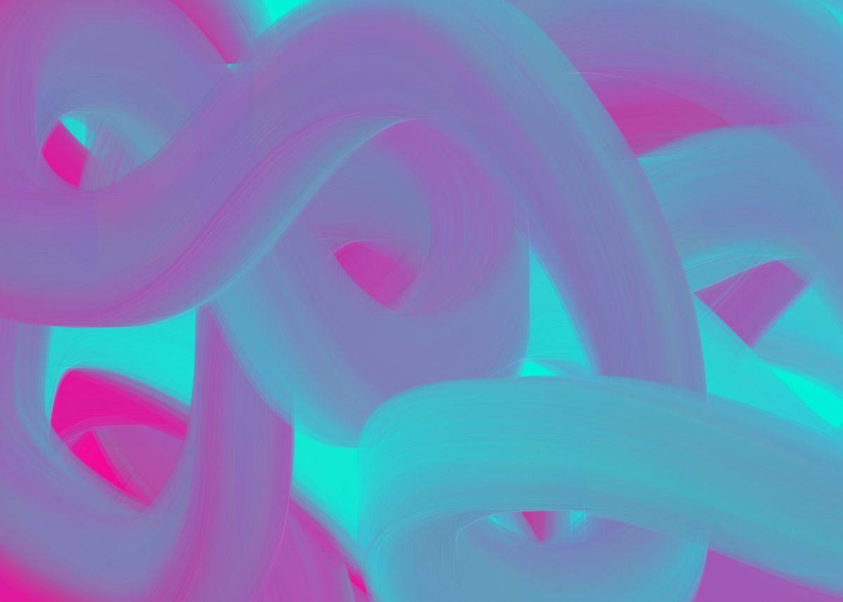 'Blue and pink' Poster by Jash Jhaveri | Displate