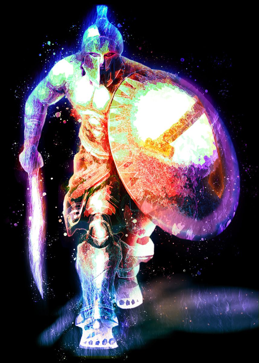 'The Great Spartan' Poster, picture, metal print, paint by NoMans ...
