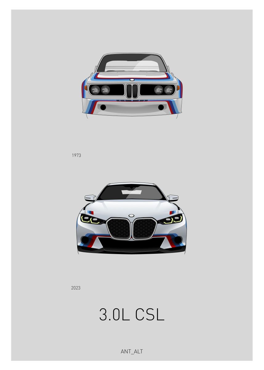 '30 CSL' Poster by Alt ILLUSTRATIONS | Displate