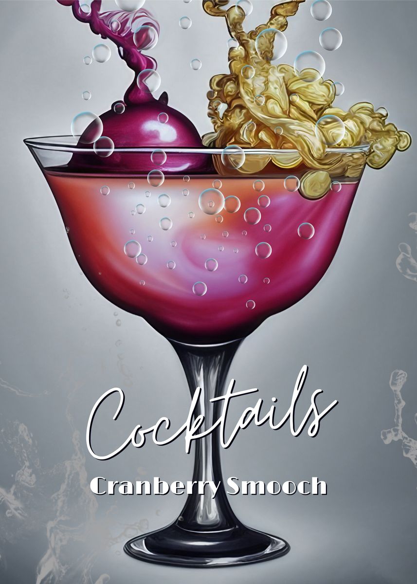 'Cranberry Smooch' Poster, picture, metal print, paint by Megan Morris ...