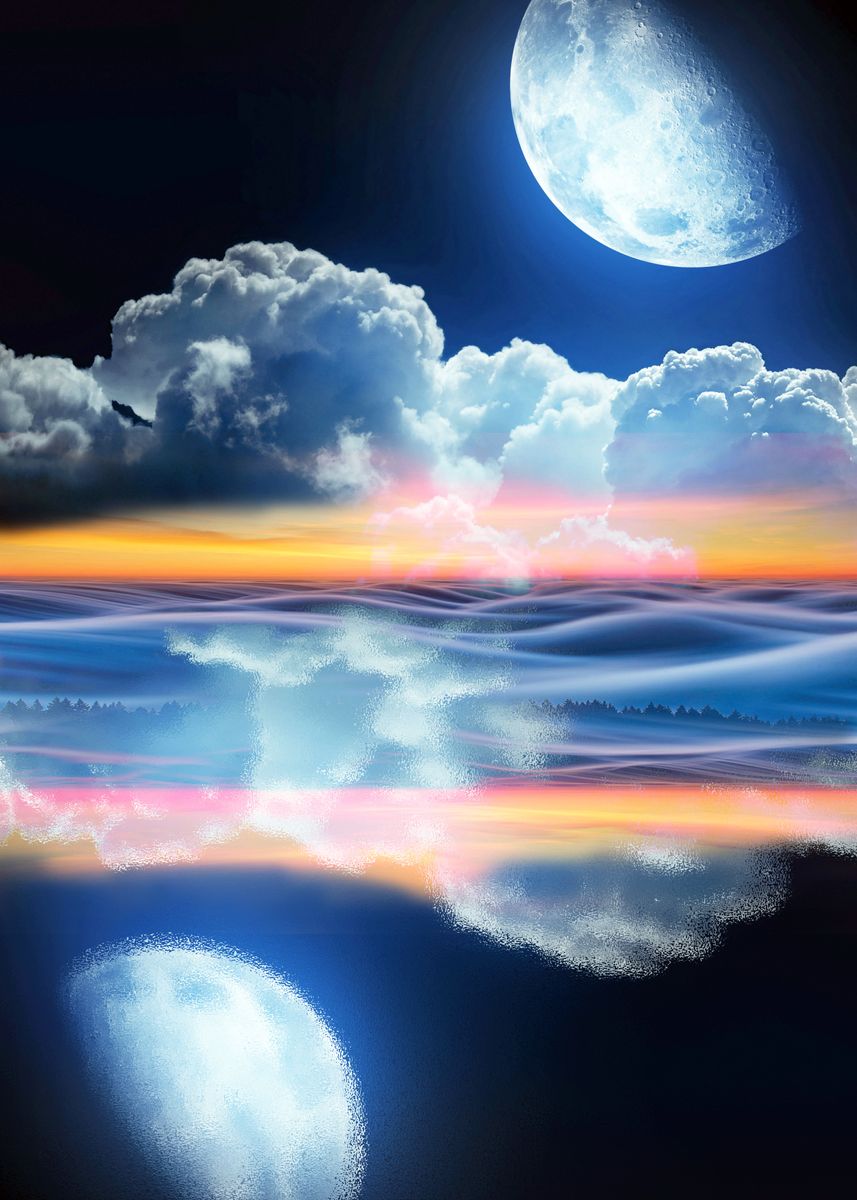 'Opposite LandScape' Poster by Milos Maric | Displate