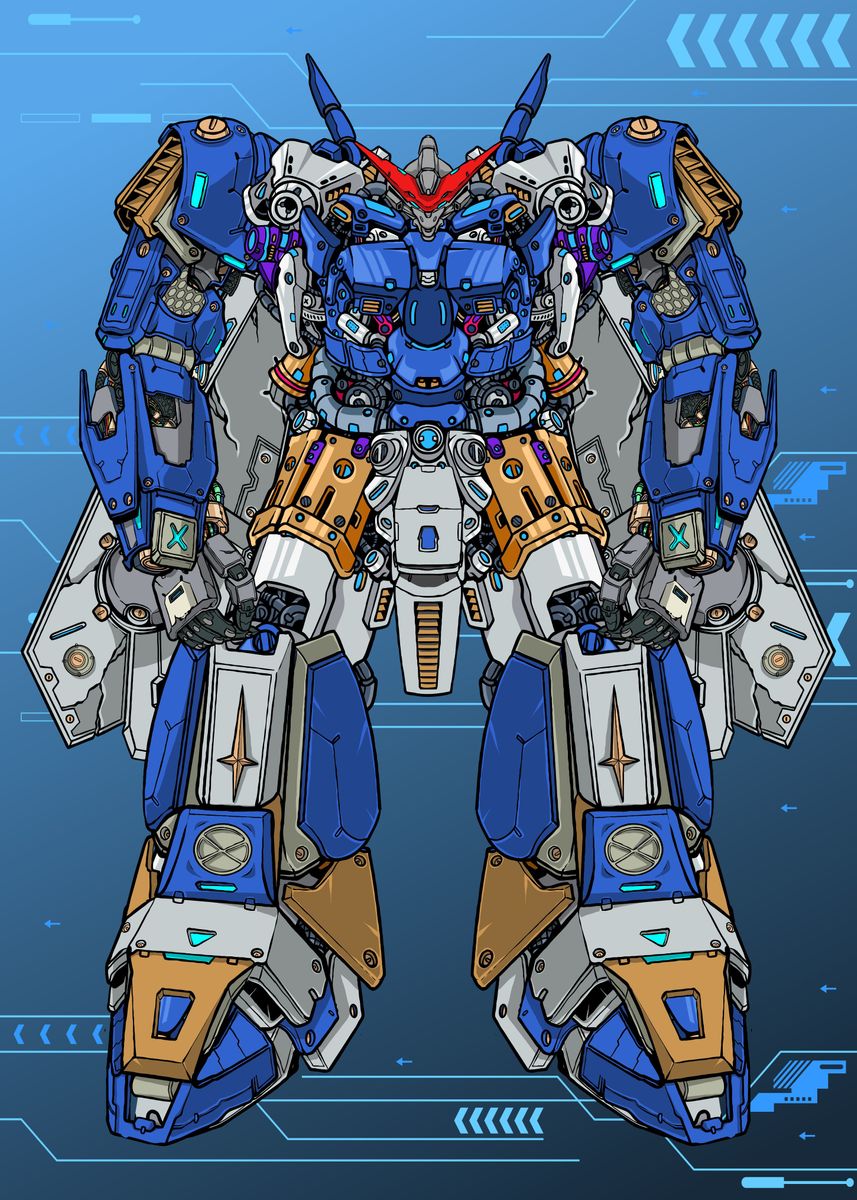 'Mecha Robot' Poster, picture, metal print, paint by Lloyd Studio ...