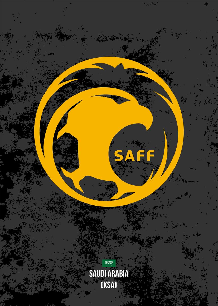 'Saudi arabia football team' Poster, picture, metal print, paint by ...