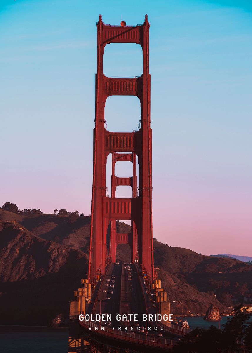'Golden Gate Bridge ' Poster, picture, metal print, paint by Explore ...