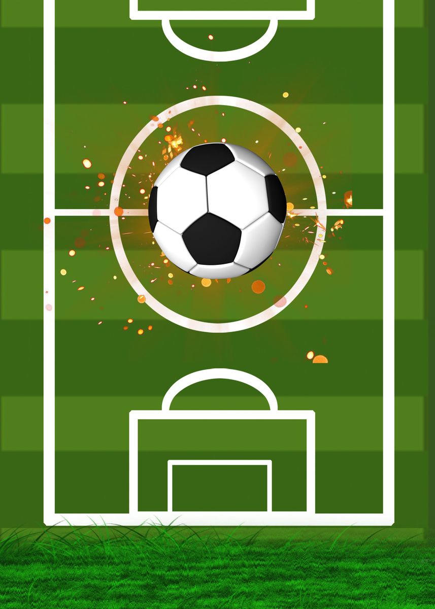 'Football Field Game Sport' Poster, picture, metal print, paint by Max ...