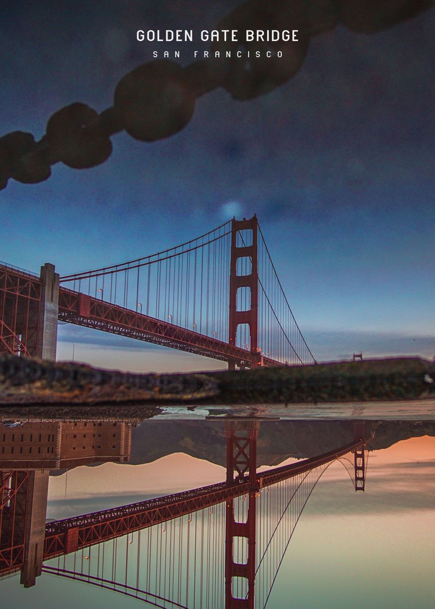 'Golden Gate Bridge ' Poster, picture, metal print, paint by Explore ...