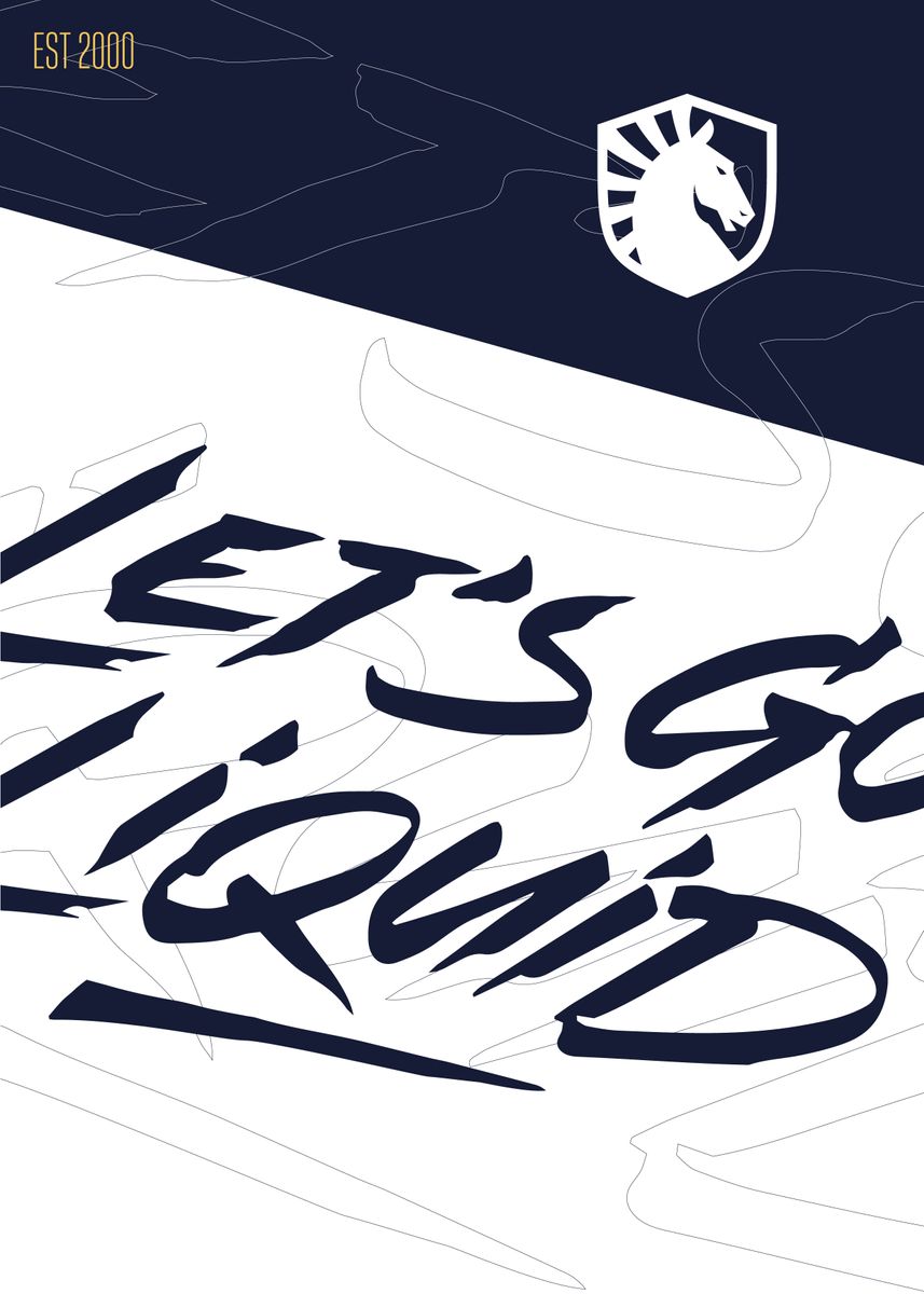 'Lets Go Liquid Vertical 2' Poster, picture, metal print, paint by Team ...