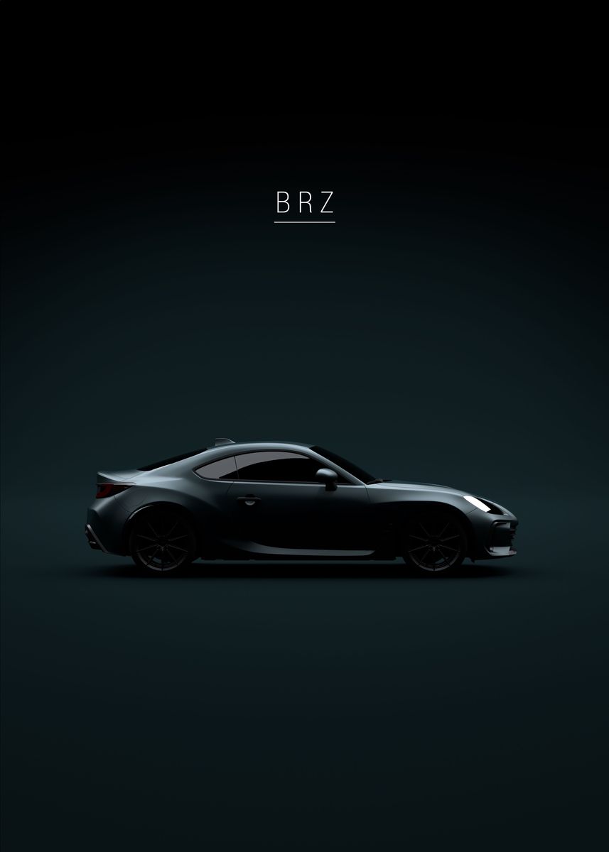'2022 Subaru BRZ' Poster, picture, metal print, paint by 21 MXM | Displate