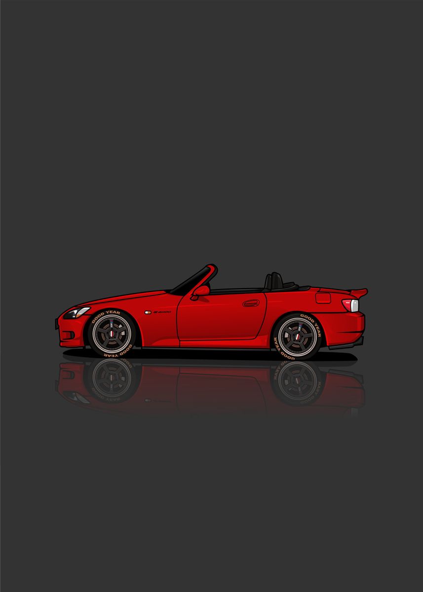 'Art Car honda s2000' Poster, picture, metal print, paint by Dodi ...