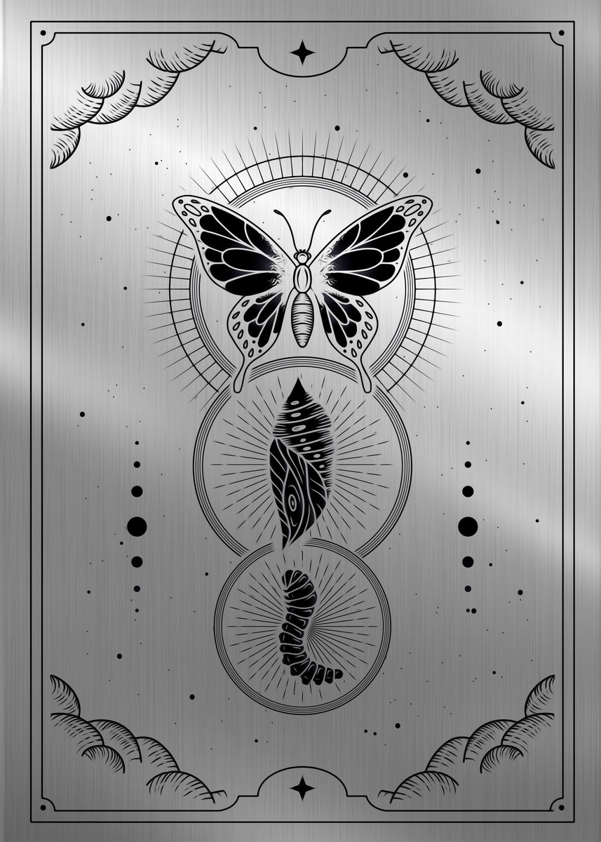 'Metamorphosis tarot card' Poster, picture, metal print, paint by ...