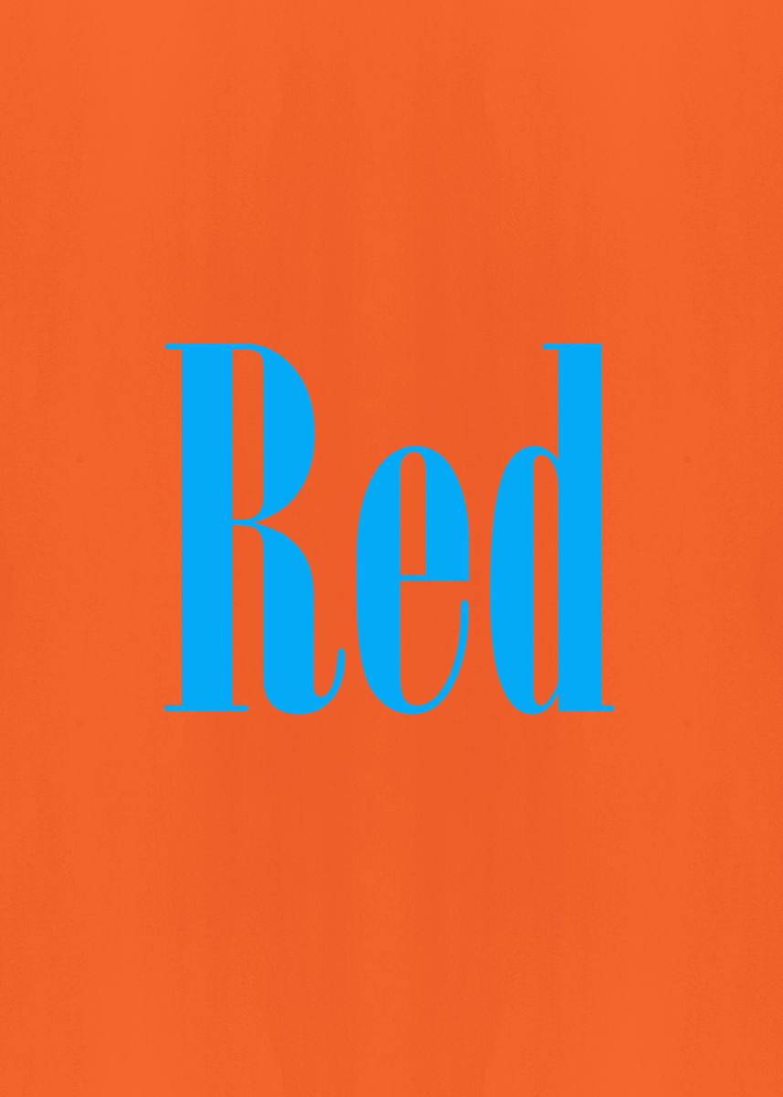 'Red' Poster by Vitor Costa | Displate