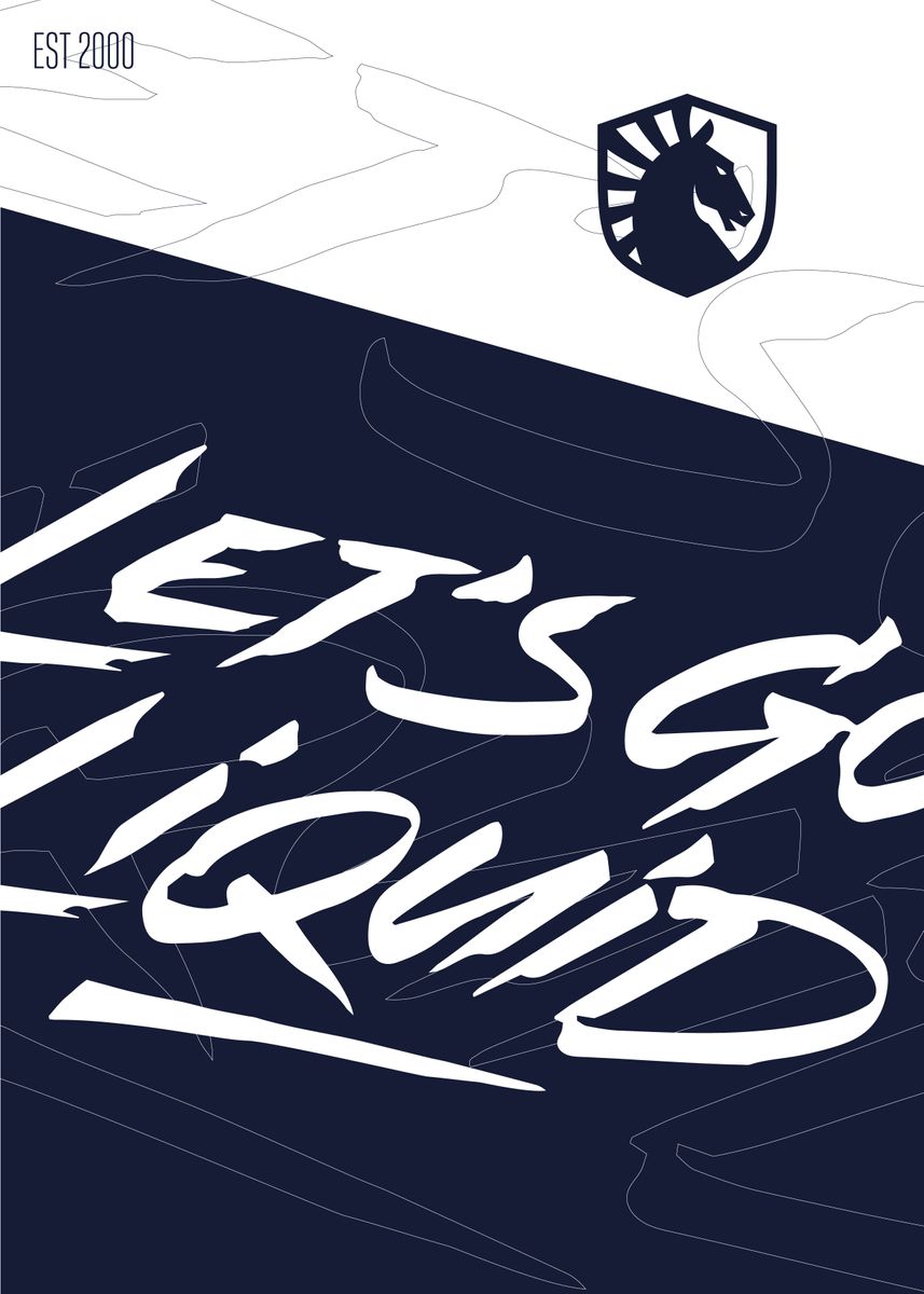 'Lets Go Liquid Vertical 1' Poster, picture, metal print, paint by Team ...