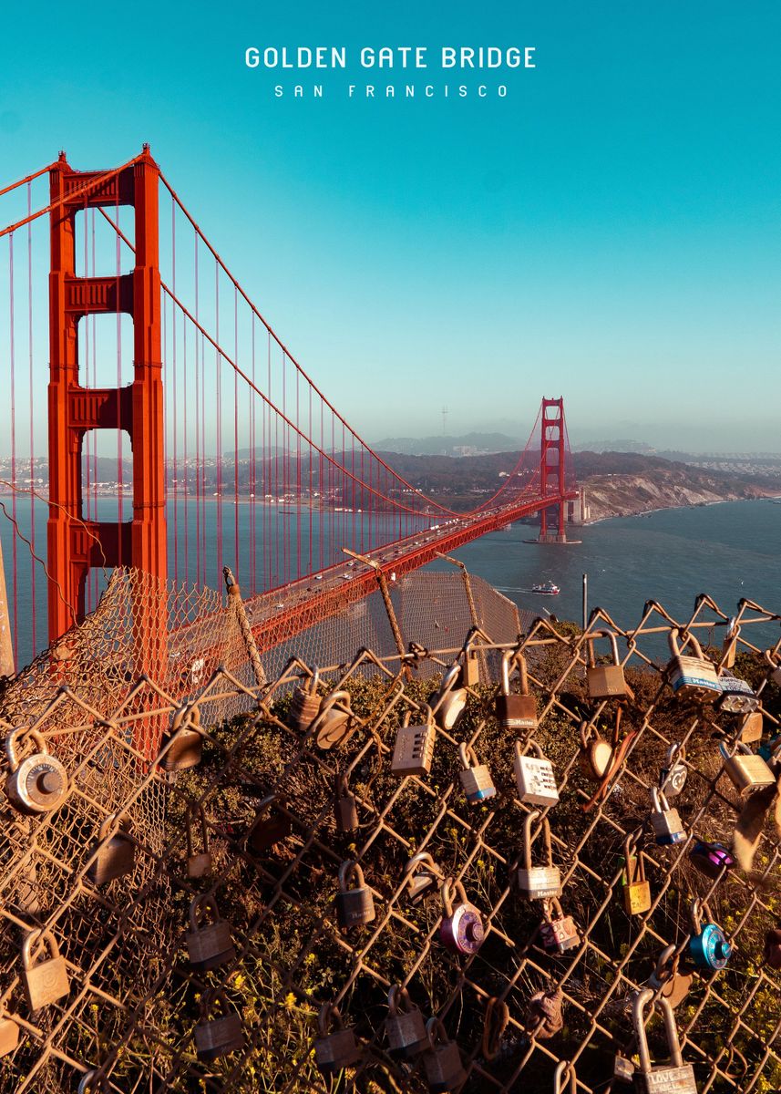 'Golden Gate Bridge ' Poster, picture, metal print, paint by Explore ...