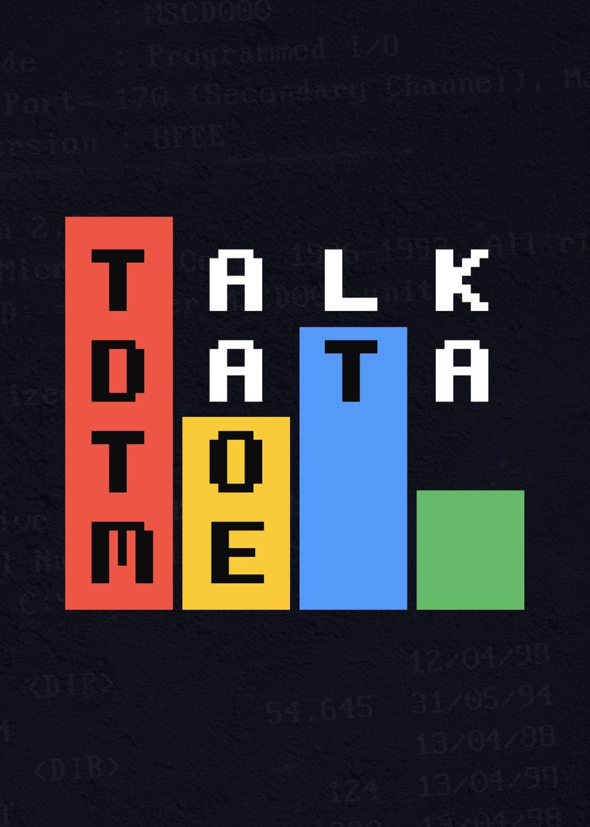 'Talk data to me' Poster, picture, metal print, paint by Uber Colektiv ...