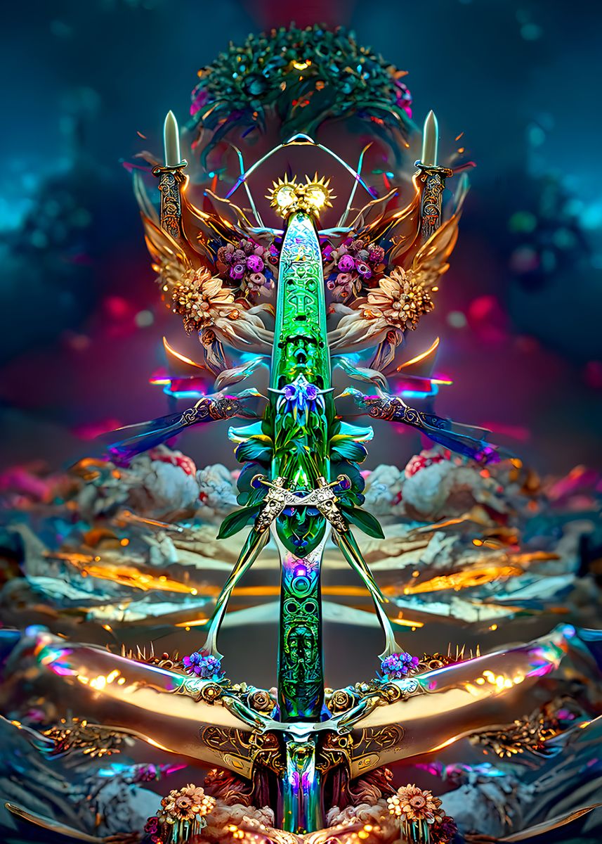 'Ethica' Poster, picture, metal print, paint by Galactic Arma | Displate