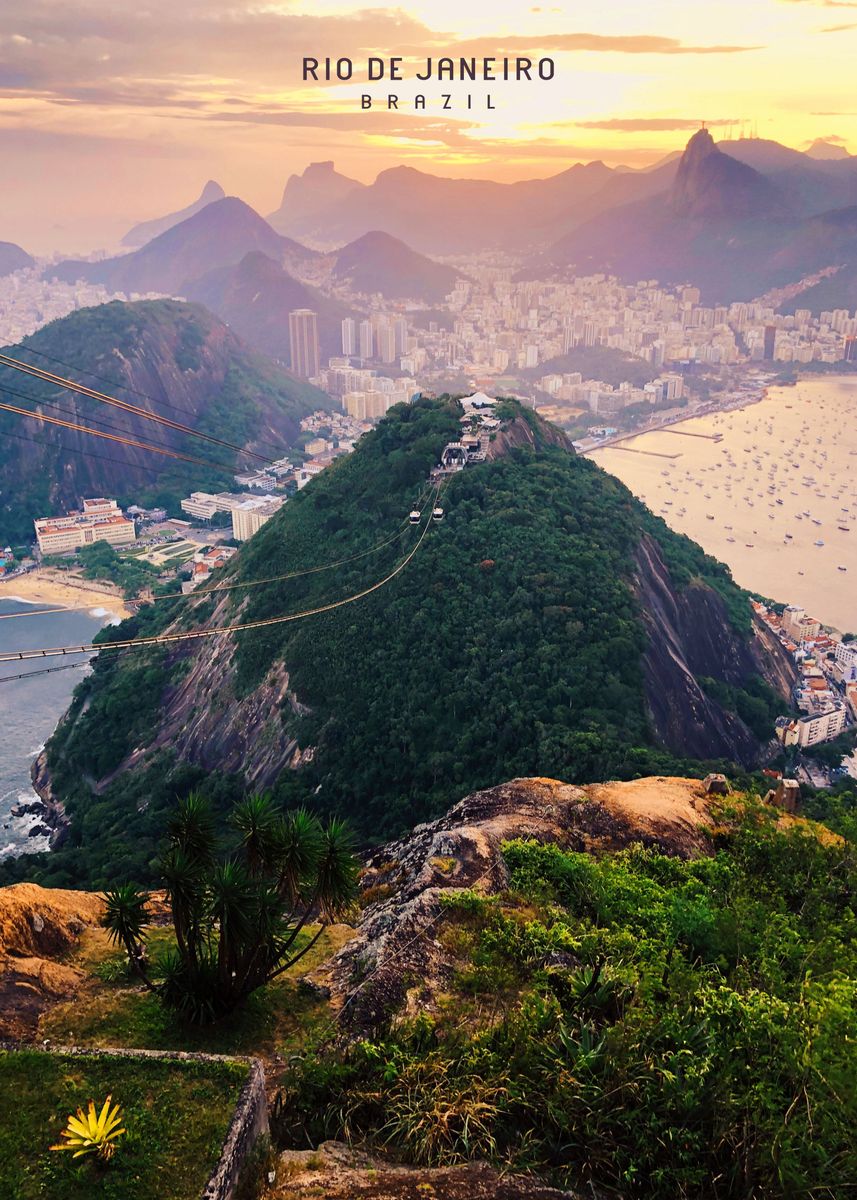 'Rio de Janeiro ' Poster, picture, metal print, paint by Travel Addict ...